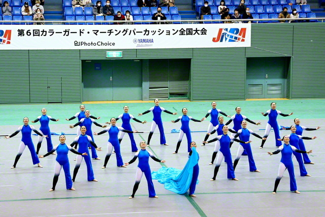 カラーガード・マーチング全国大会で鼓笛隊が金賞 グランエスペランサ、ジャスティスウィングス